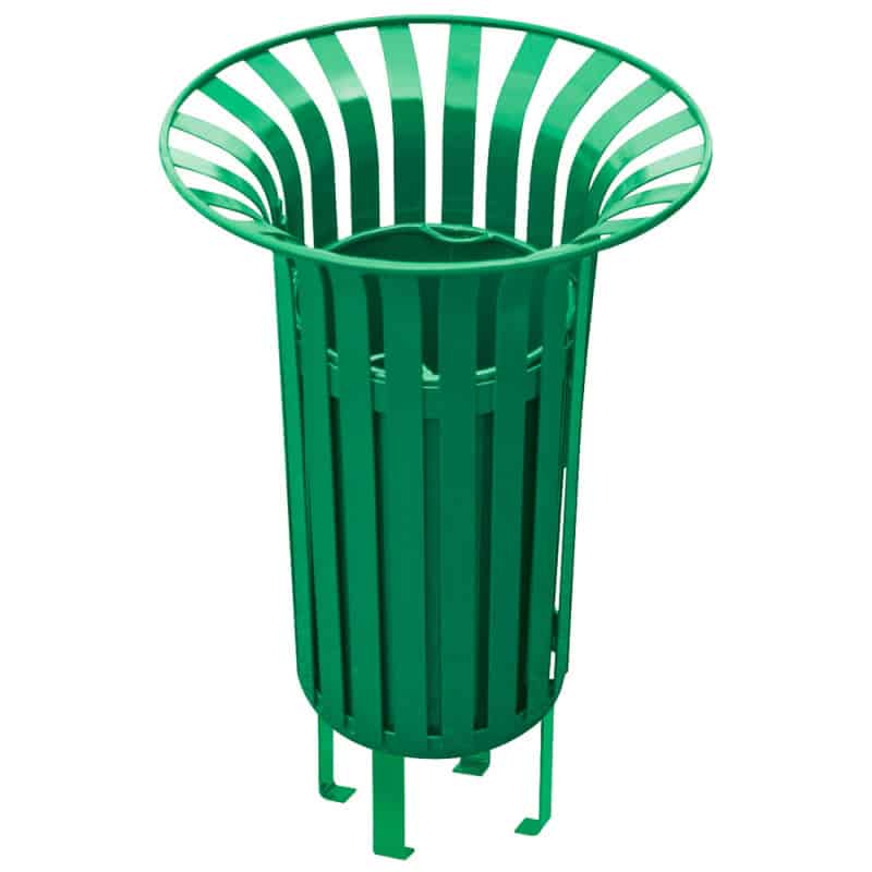 Poubelle de ville renforcée en fer Rio - Contenance déchets 35 litres ...