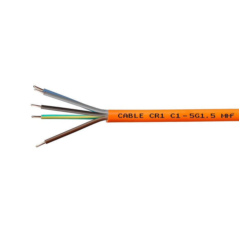 Cable incendie CR1 C1 5G1.5 mm² Norme NF C 32-070 - Dès 401,50 € HT