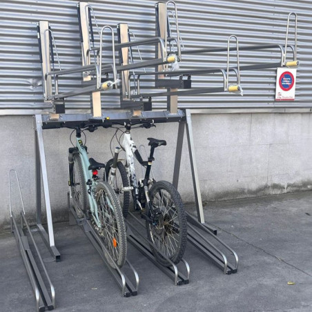 Parking à vélos sur deux niveaux pour 2 vélos - Benito Lin - Dès 769,00 ...