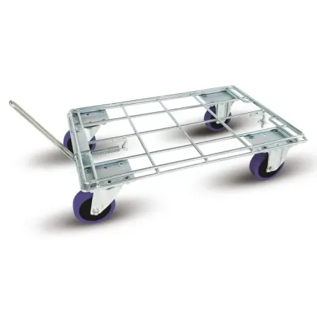 Plateforme roulante grillagée avec timon-crochet coulissant - Dès 75,00 ...