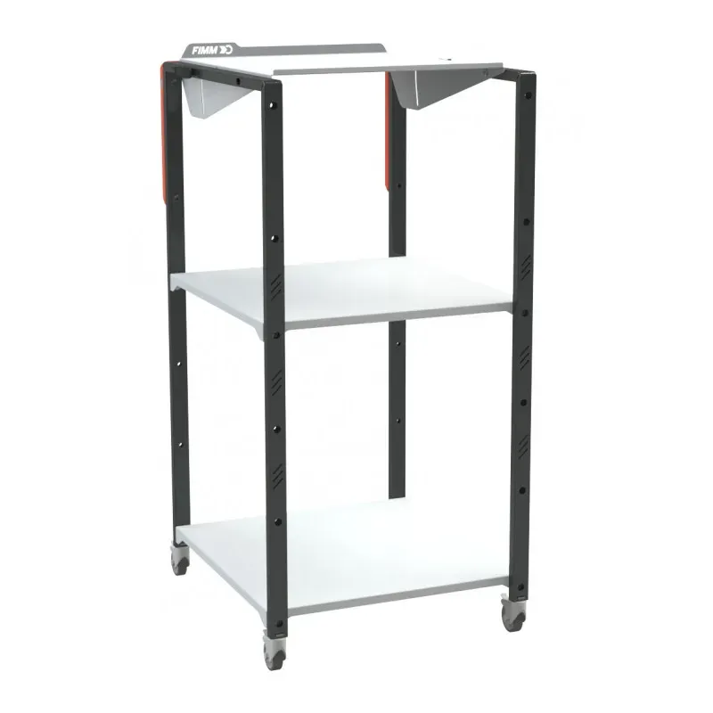 Pupitre atelier mobile à plan inclinable 2 étagères - 150 kg - Fimm ...